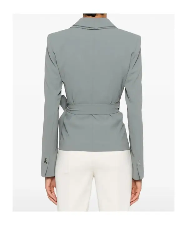 Patrizia Pepe Wrap-design Tie-fastening Jacket