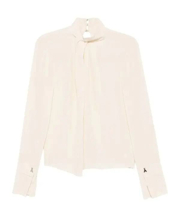 Patrizia Pepe Tie-neck High-neck Blouse