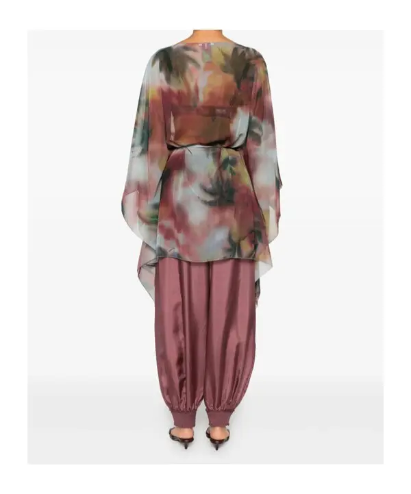 Patrizia Pepe Abstract-print Silk Scarf