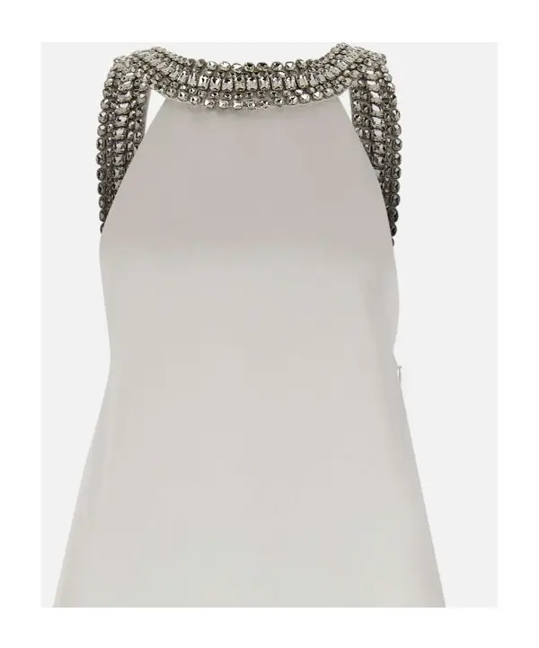 Retrofete Kenai Embellished Neck Mini Dress