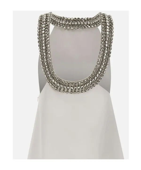 Retrofete Kenai Embellished Neck Mini Dress