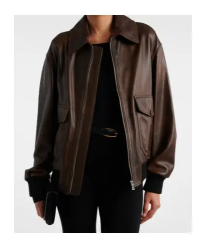 Nour Hammour Anton Leather Blouson Jacket