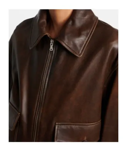 Nour Hammour Anton Leather Blouson Jacket