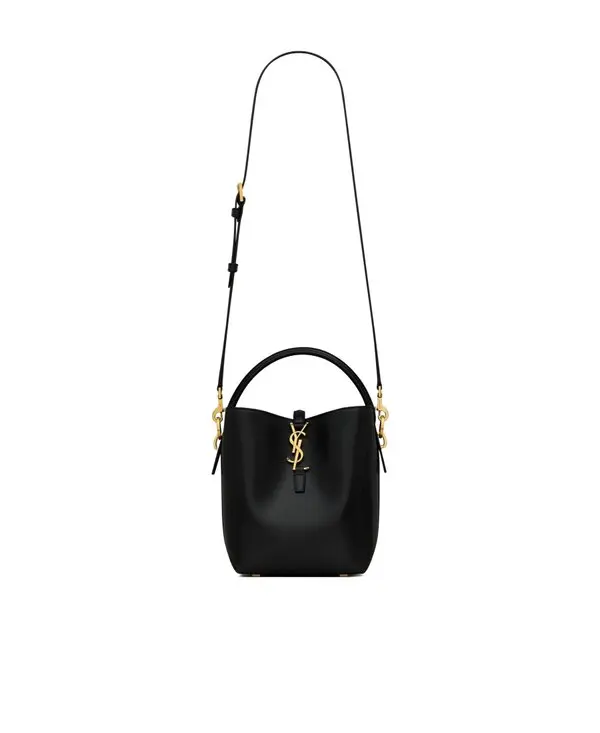 Saint Laurent Le 37 Small In Shiny Leather - Black