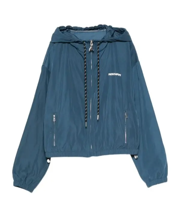 Patrizia Pepe Logo-print Hooded Jacket