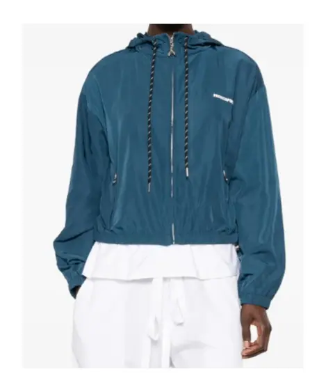 Patrizia Pepe Logo-print Hooded Jacket