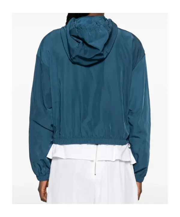 Patrizia Pepe Logo-print Hooded Jacket