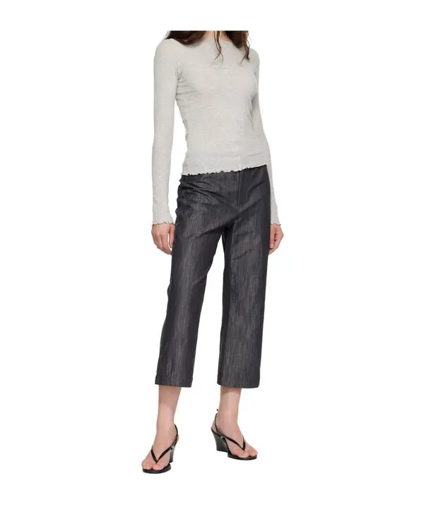 BASERANGE Long-sleeved T-shirt With Ruffle Details