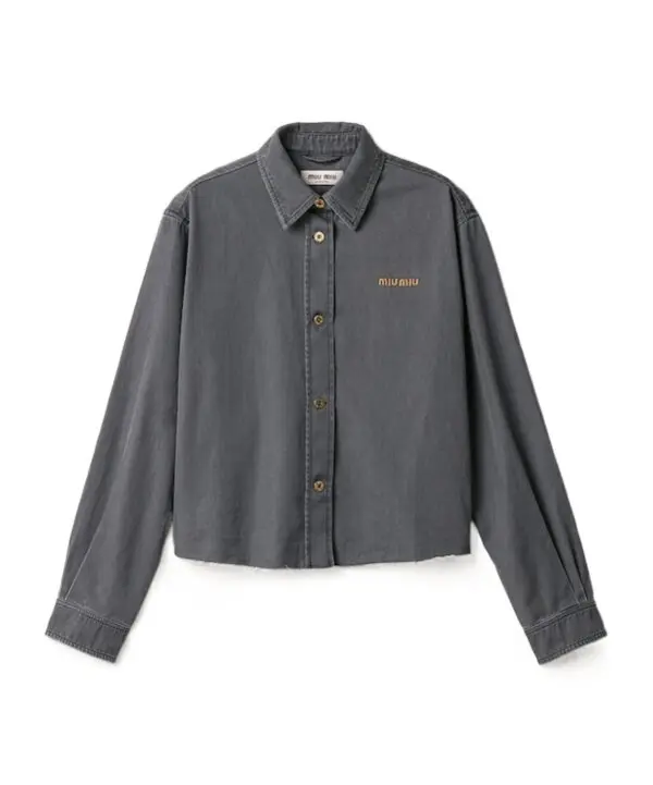 Miu Miu Chambray Shirt - Black