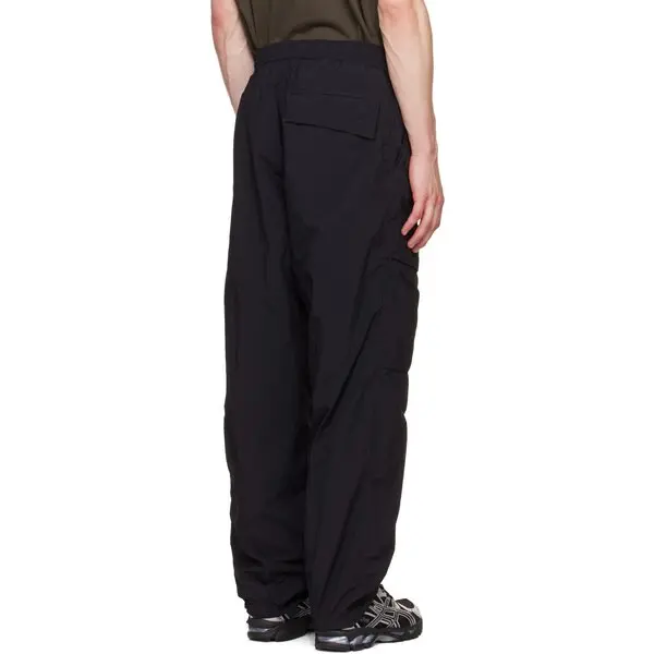 Stone Island Straight Leg Cargo Pants With Crinkled Effect
