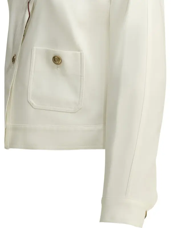 Max Mara Kiwi Button-up Jacket With Patch Pockets - Beige