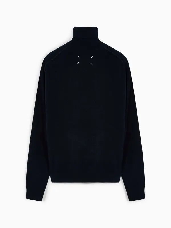 MAISON MARGIELA Raw-edge Mock Neck Sweater