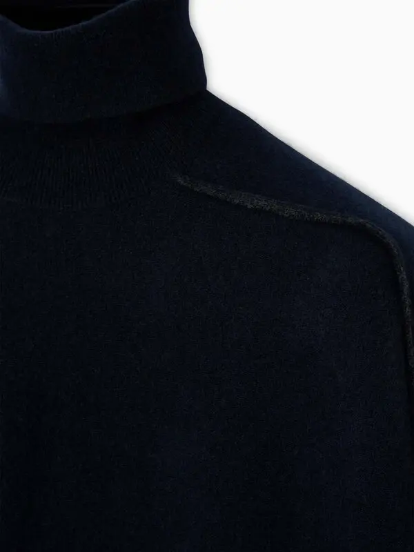 MAISON MARGIELA Raw-edge Mock Neck Sweater