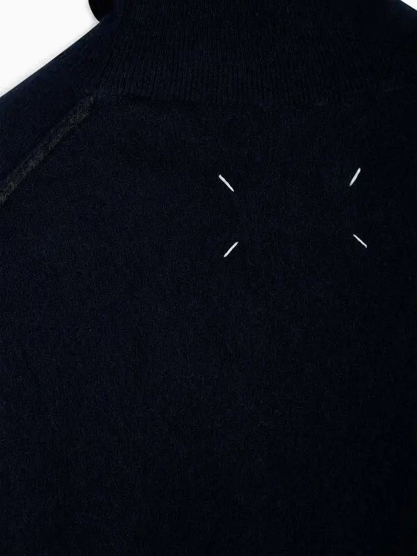 MAISON MARGIELA Raw-edge Mock Neck Sweater