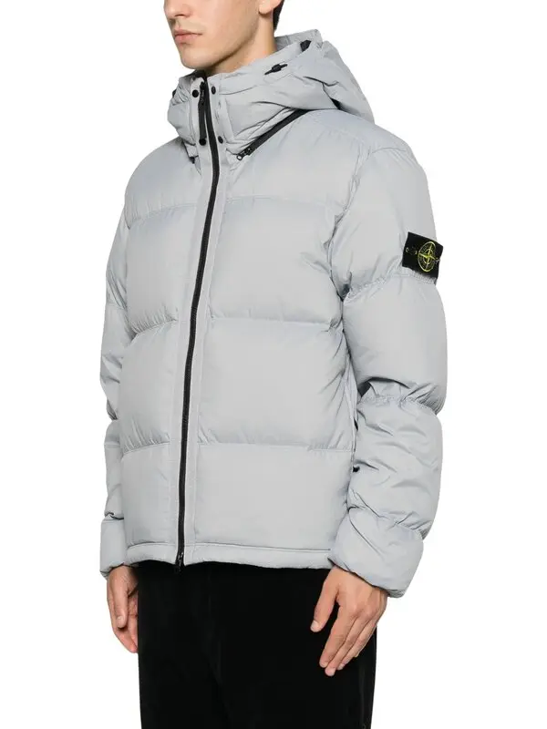 Stone Island Short Down Jacket With Insulated Hood
