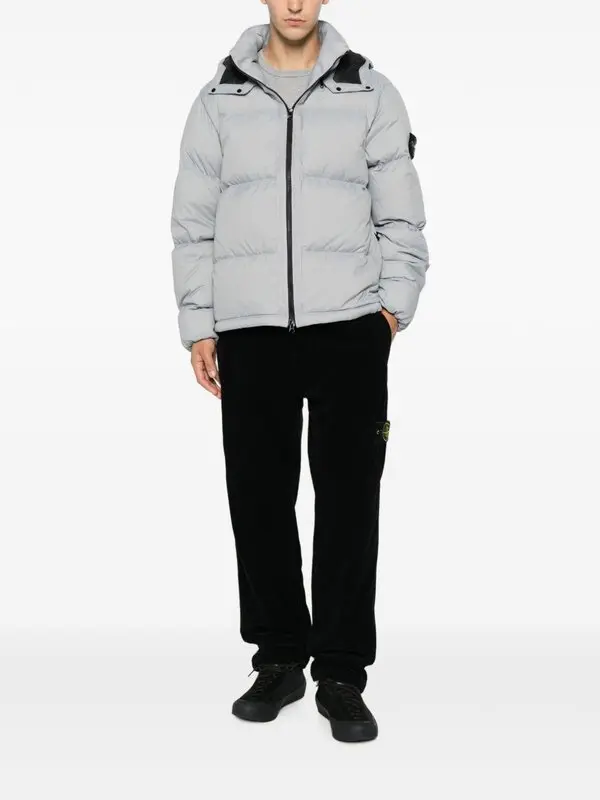 Stone Island Short Down Jacket With Insulated Hood
