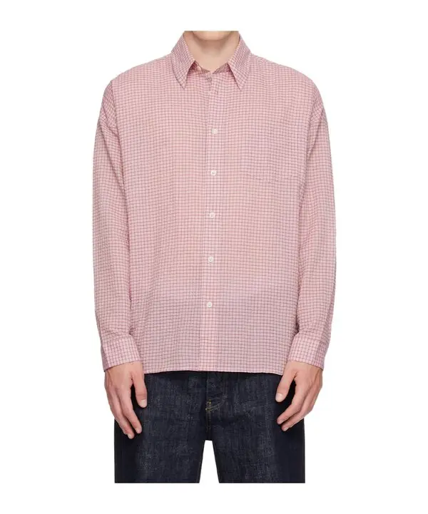 SUNFLOWER Stable Plaid Shirt - Pink