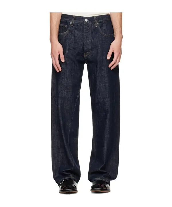SUNFLOWER Wide Twist Belt Loop Jeans - Light Blue