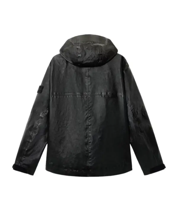 Stone Island Hooded Jacket With Concealed Zip Pockets