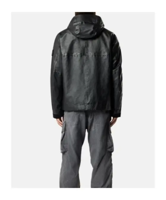 Stone Island Hooded Jacket With Concealed Zip Pockets