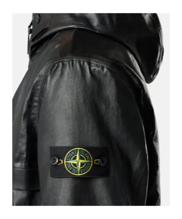 Stone Island Hooded Jacket With Concealed Zip Pockets