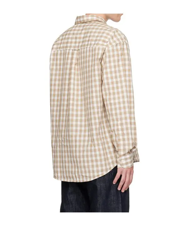 SUNFLOWER Checked Button-up Shirt