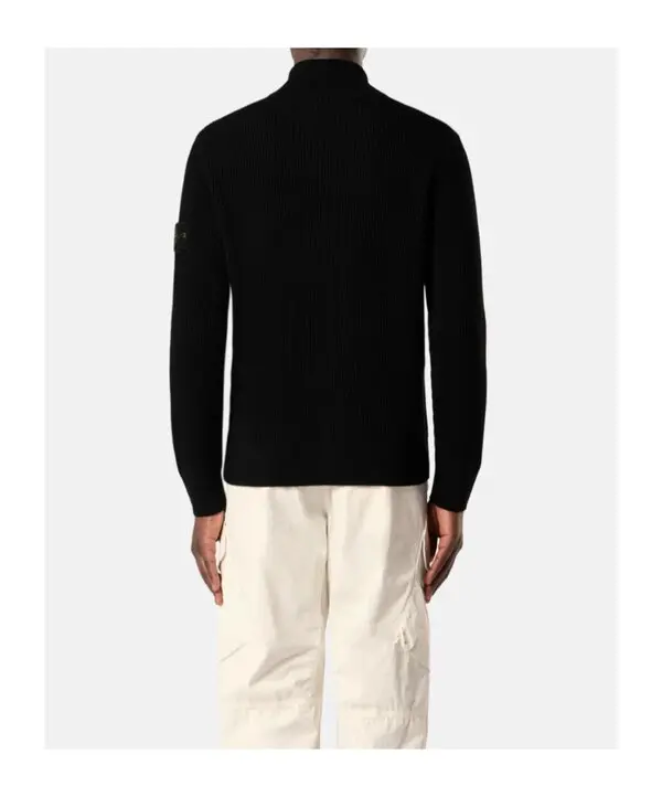Stone Island Ribbed Zip-up Jumper