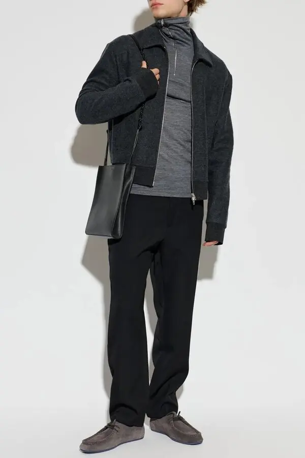 JIL SANDER Half-zip Turtleneck Knitted Sweater