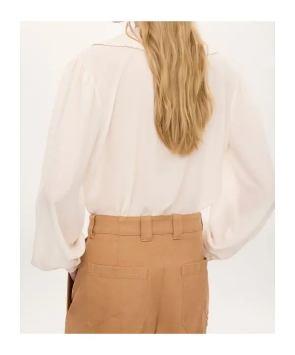 Chloé Scalloped Collar Shirt