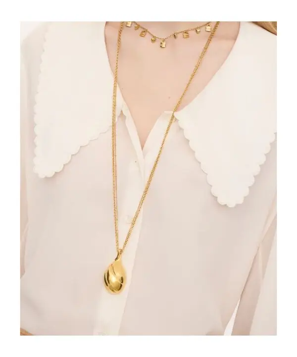 Chloé Scalloped Collar Shirt