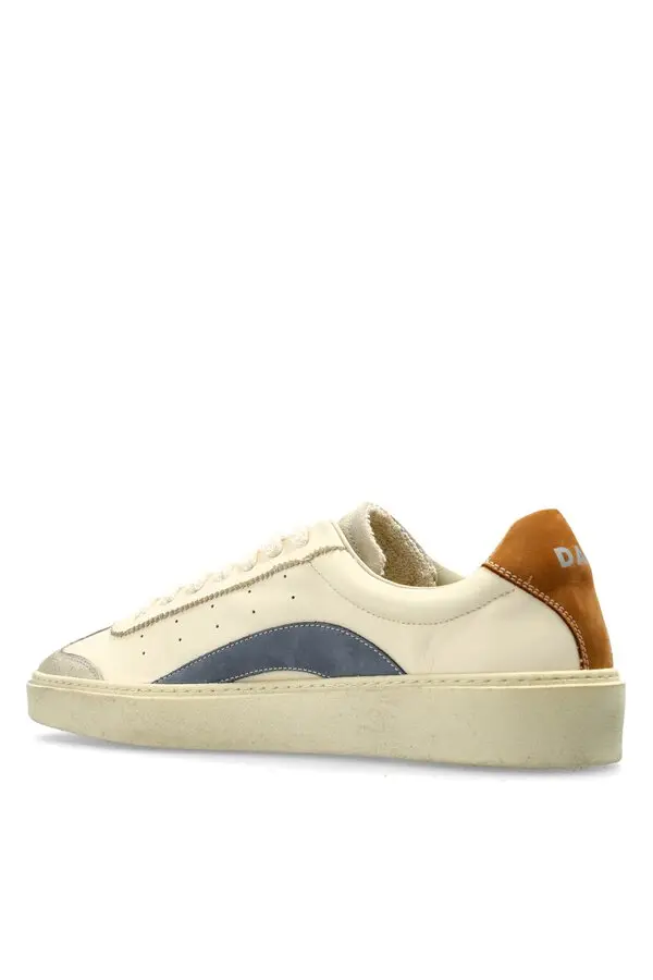 Dsquared2 Panelled Leather Sneakers - Off-white