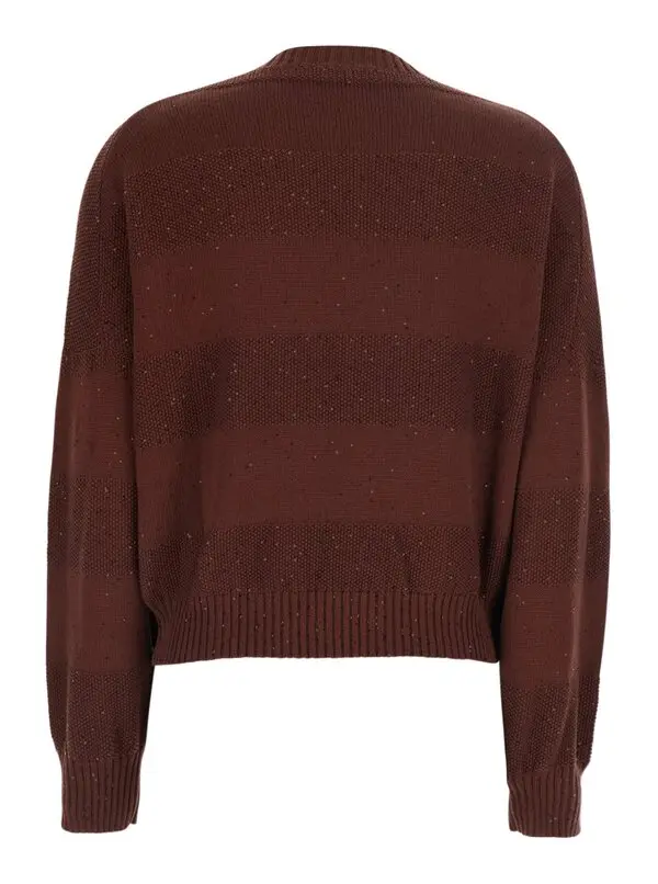 Brunello Cucinelli Ribbed Trim Sweater