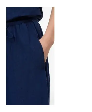 Closed Gathered Slit Maxi Skirt