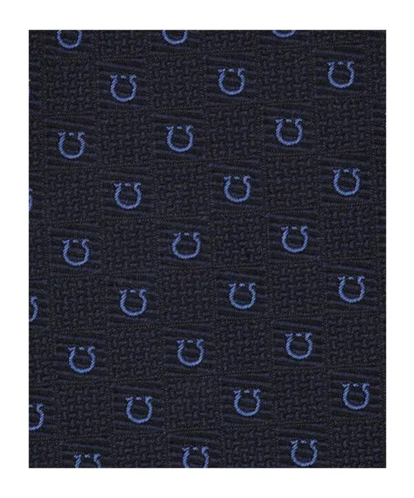 FERRAGAMO Gancini Silk Jacquard Tie