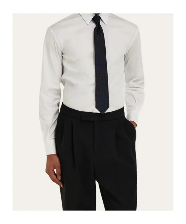 FERRAGAMO Gancini Silk Jacquard Tie