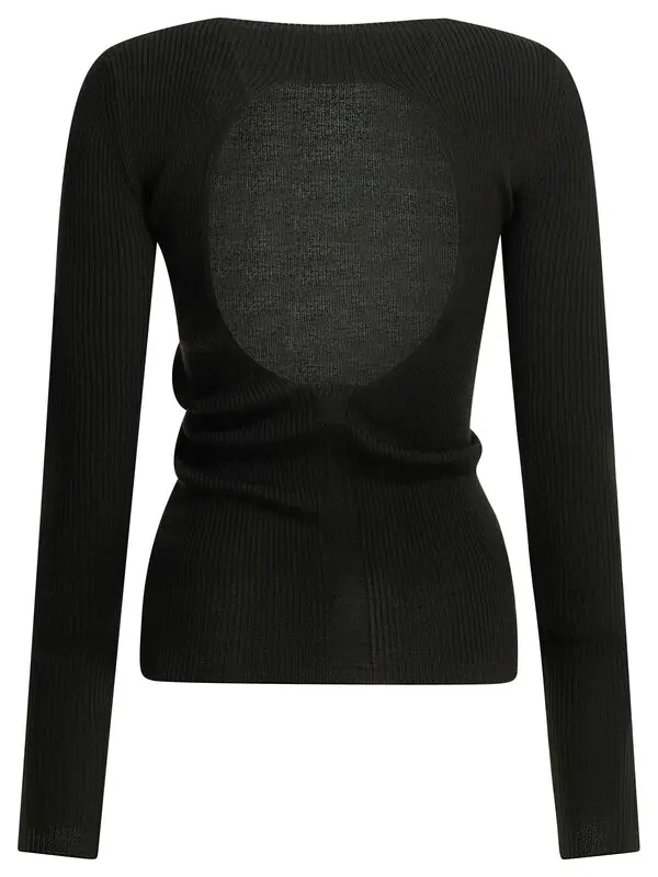 Rick Owens Boat Neck Knit Sweater