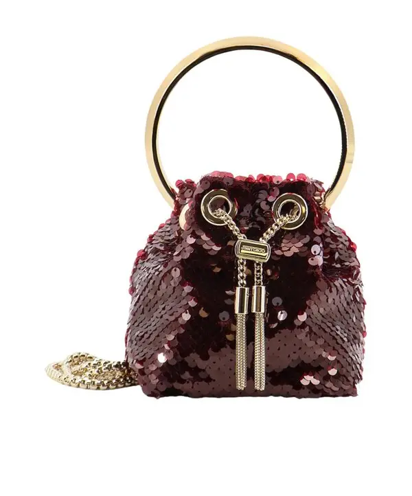 JIMMY CHOO Drawstring Bucket Bag