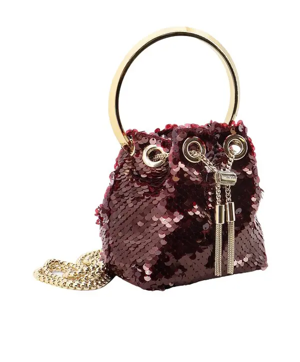 JIMMY CHOO Drawstring Bucket Bag