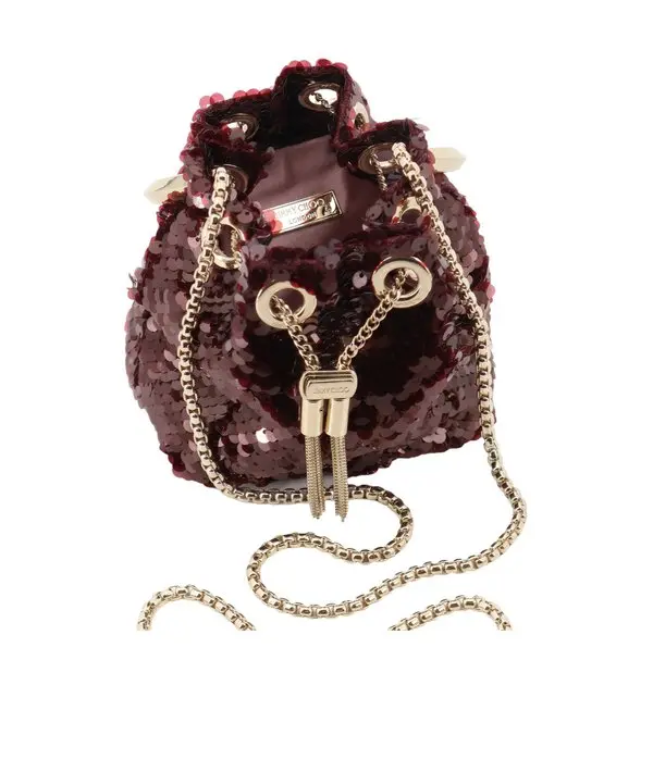 JIMMY CHOO Drawstring Bucket Bag
