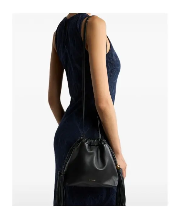 Etro Mini Leather Kalispera Bag With Tassels