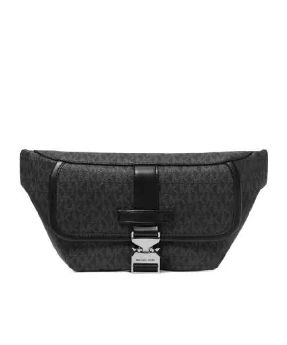 Michael Kors Hudson Signature Logo Sling Pack - Black