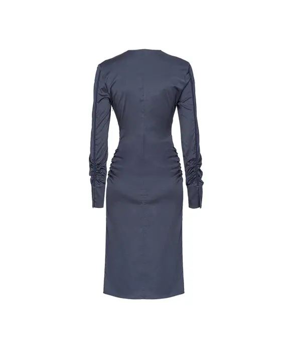 Pinko Ruched Midi Dress