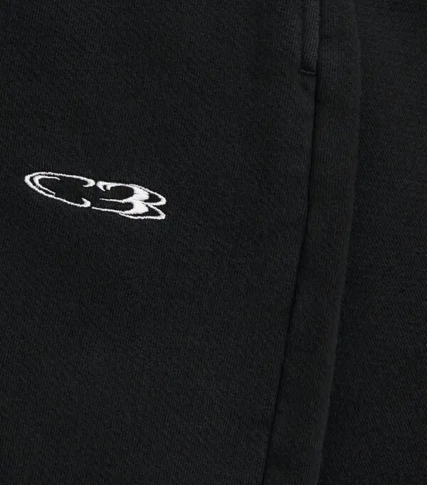 COLE BUXTON Cotton Jersey Sweatshorts With Raw Edge Hem