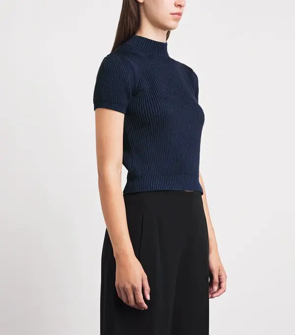 FFORME Katia Ribbed Short-sleeve Sweater