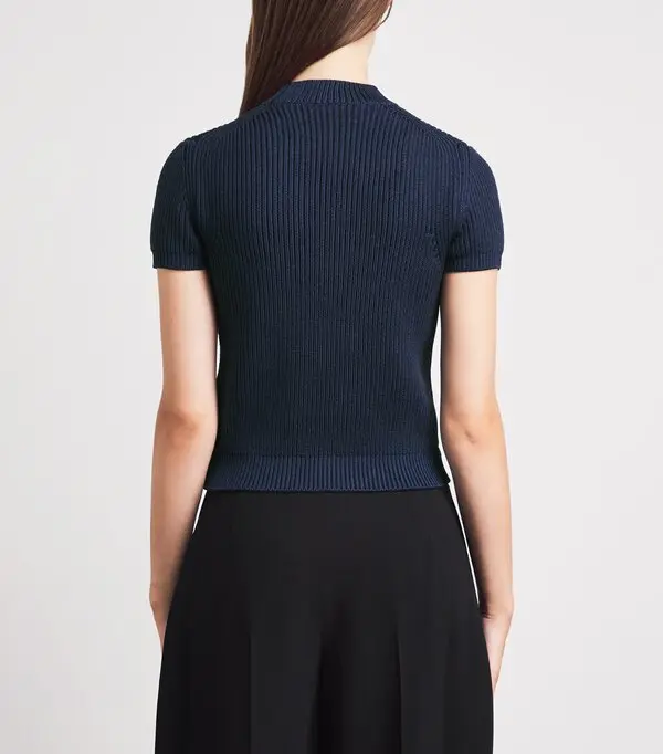 FFORME Katia Ribbed Short-sleeve Sweater