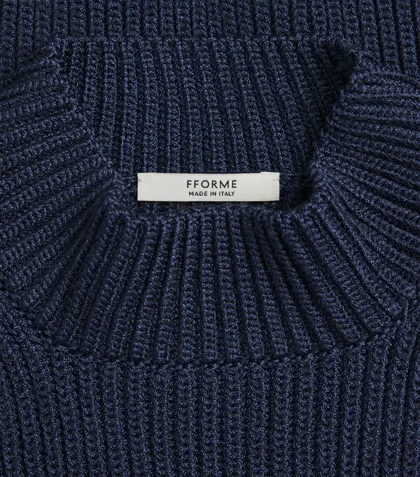 FFORME Katia Ribbed Short-sleeve Sweater