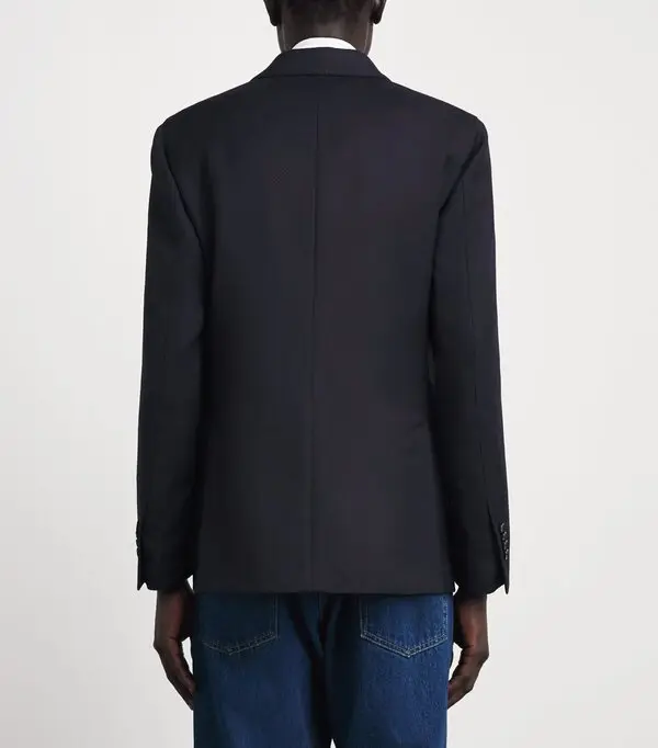 LARDINI Wool Double-breasted Blazer