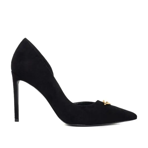 GINISSIMA Emma Suede Stiletto Pumps - Black