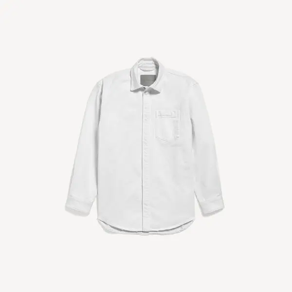 Balenciaga Denim Long Sleeve Shirt - White
