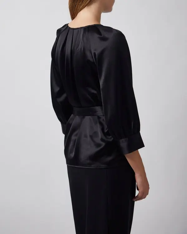 BY MALENE BIRGER Wrap Blouse With Tie Detail